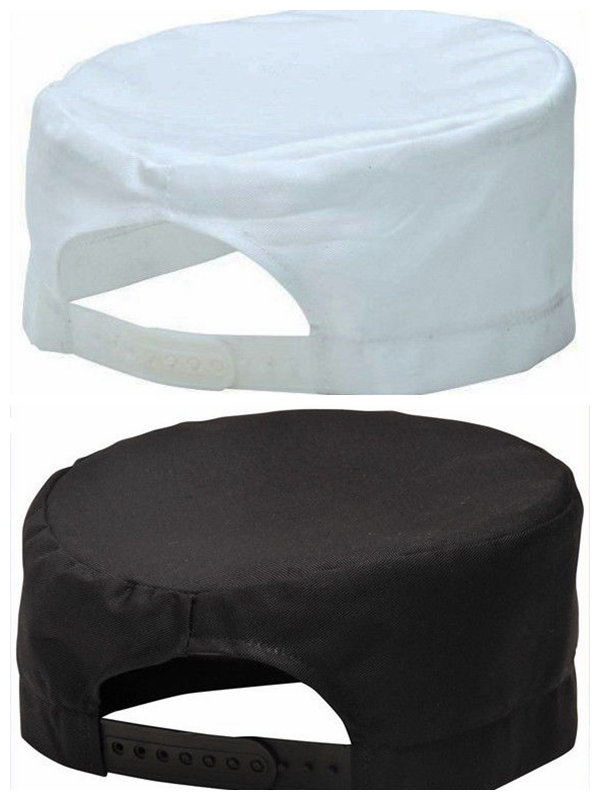 Durable Restaurant Work Wear / Anti Rubbing Kitchen Skull Cap Chef Hat
