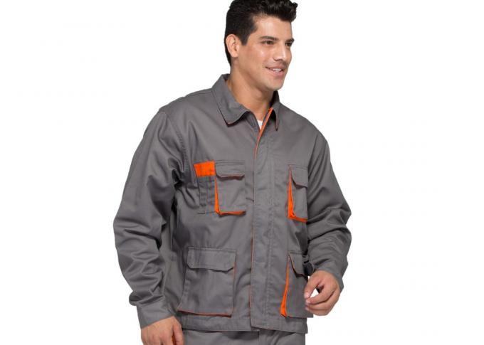 Professional Industrial Work Jackets / Double Seams Multi Pocket Work ...