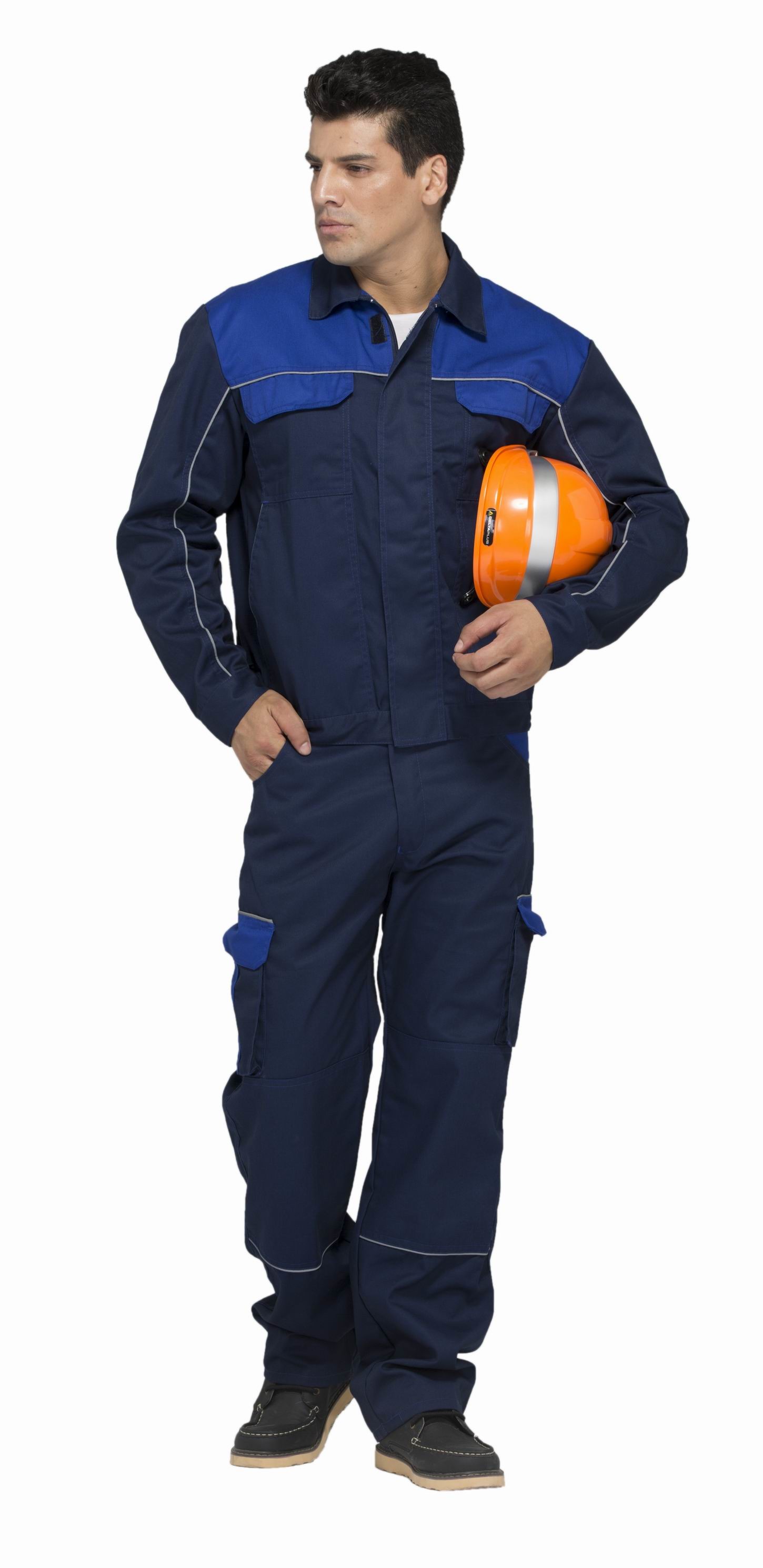 Safety Industrial Work Uniforms Navy / Royal Blue Two Colors With ...
